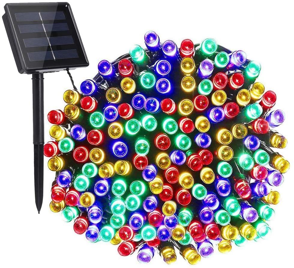 Solar String Lights,100 LED Solar Decorative Waterproof Starry Light ...