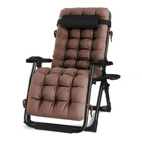 FC-001-BK-BR-BR,Foldings Chair-Black Chair,Brown Fabric,Brown Cushion ...