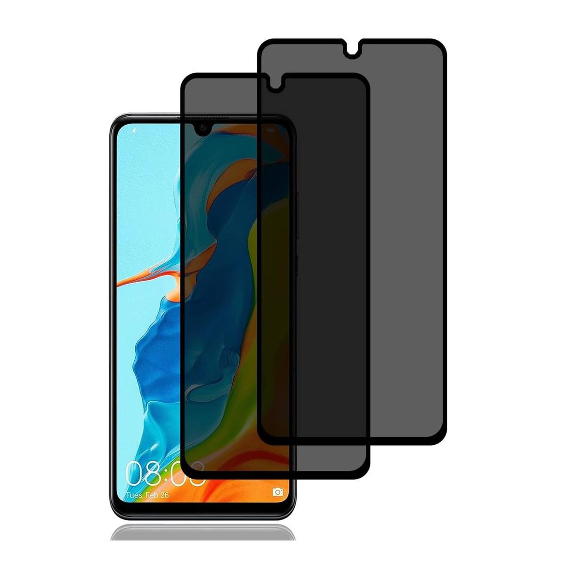 2-Pack Anti-Spy Privacy Screen Protector Compatible with Huawei Y70 ...