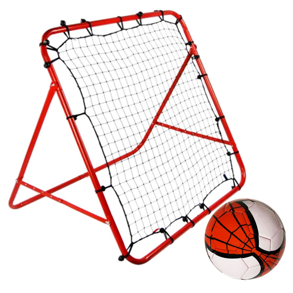Soccer Rebounder Bounce Back Net Adjustable Volleyball Baseball Rebound ...