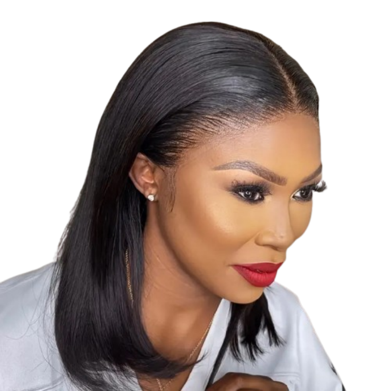 VSP 14Inch Brazilian Hair Full Frontal Lace Long Straight Bob Wigs ...