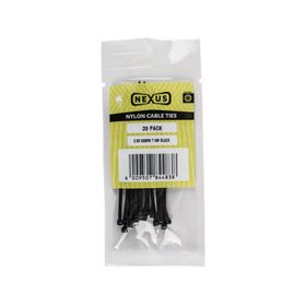 Bulk Pack 10 x Nexus Cable Ties 2.5x100mm T18r 20pk Clear | Shop Today ...