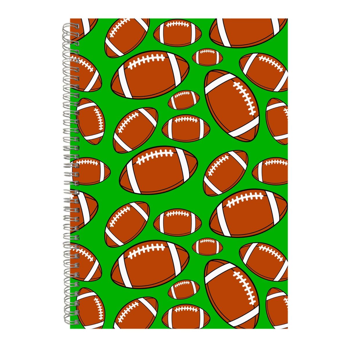 Football A4 Notebook Pad with Lines Sports Lovers Trendy Graphic ...
