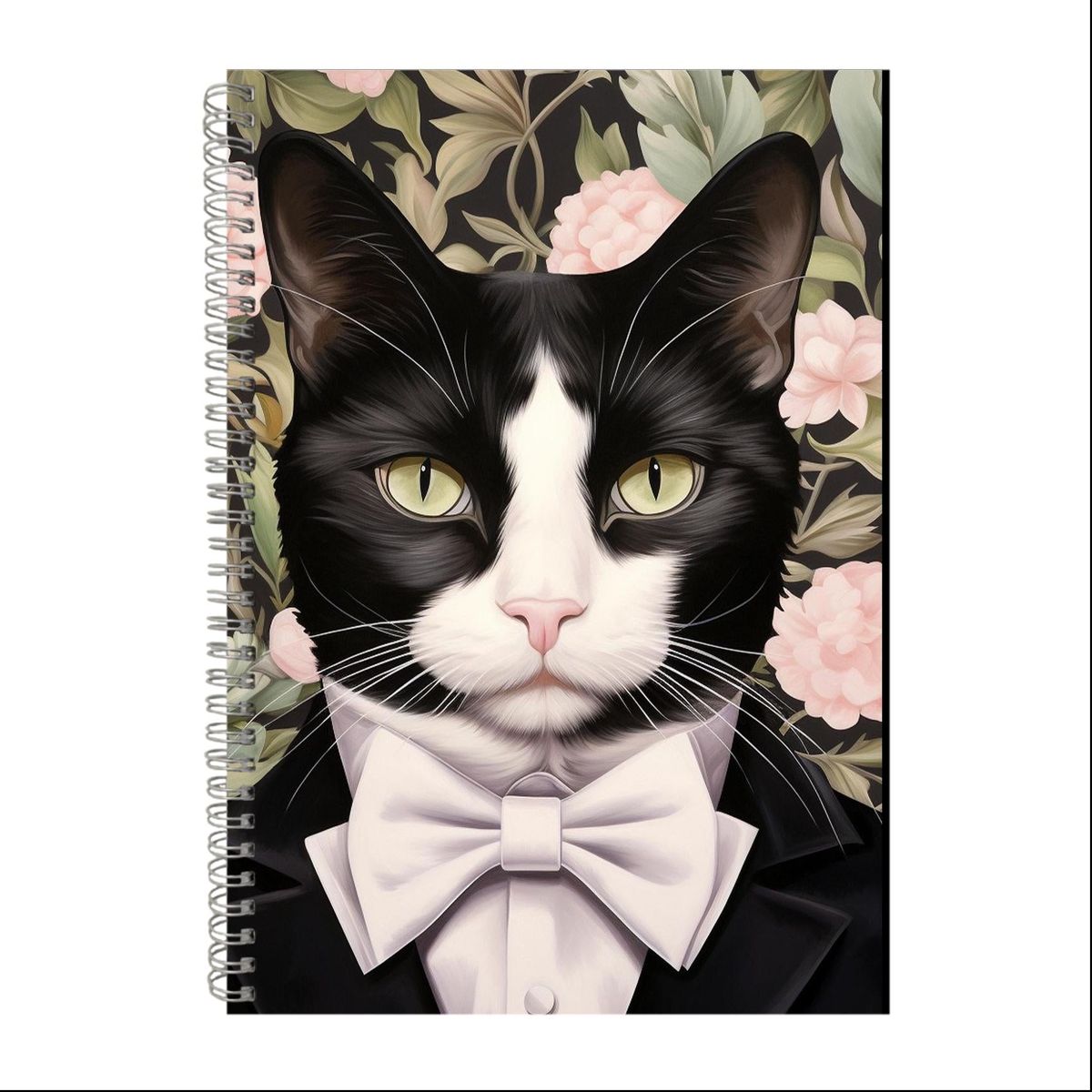 Tuxedo Cat In Seamless Pattern 3 Gift Idea A4 Notepad 229 Shop Today