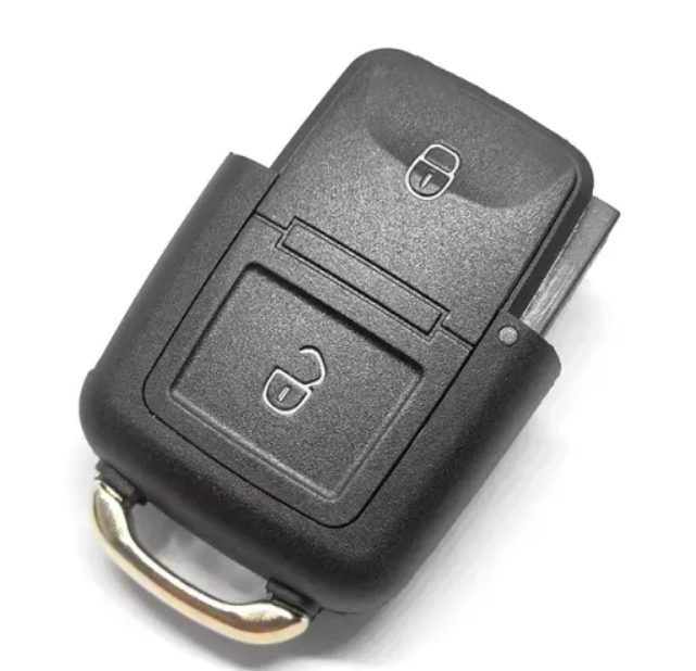 2 Button partial Key Shell for VW Golf Jetta Polo Bora Tiguan etc ...