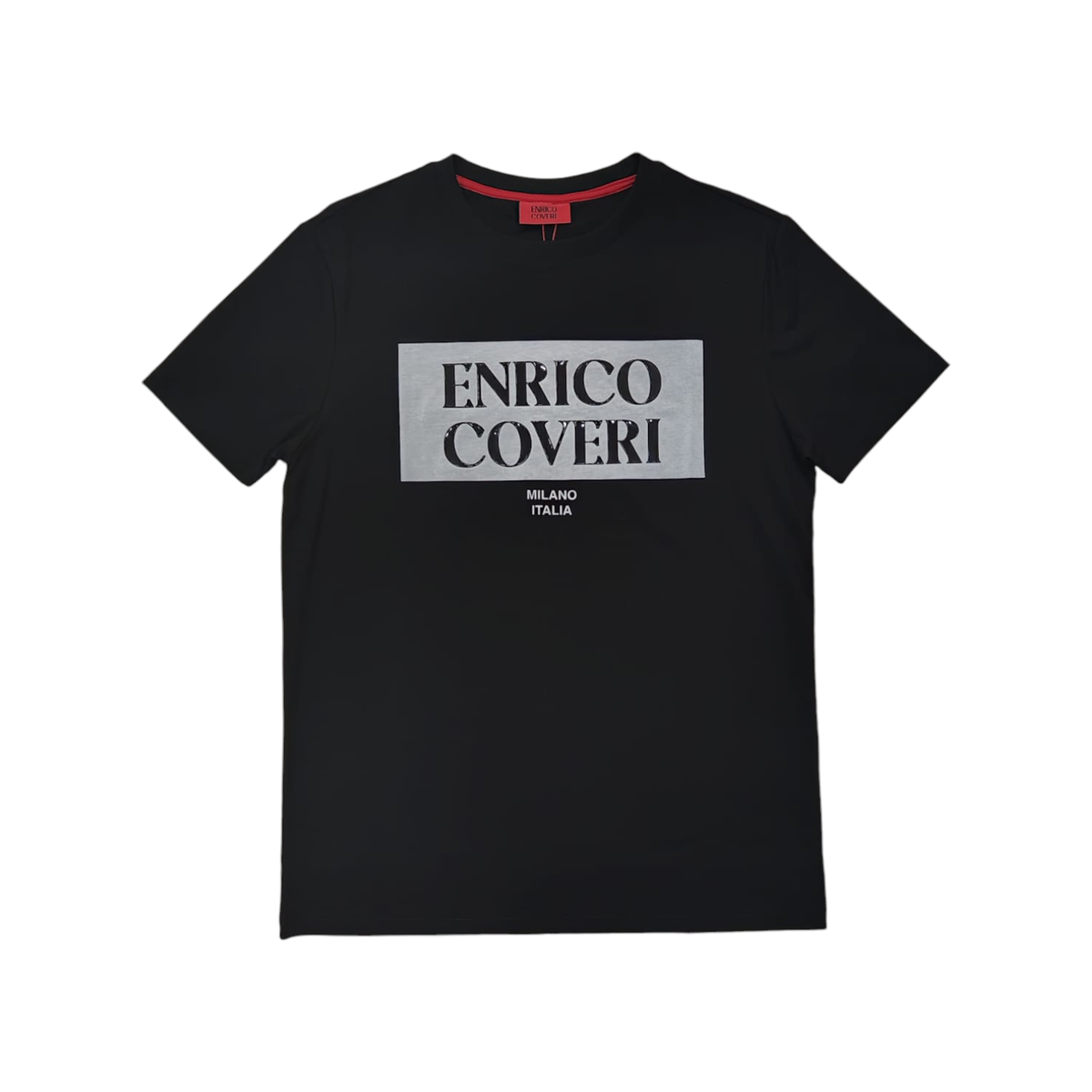 Enrico Coveri Crew 3D Print Logo T-Shirt | Shop Today. Get it Tomorrow ...