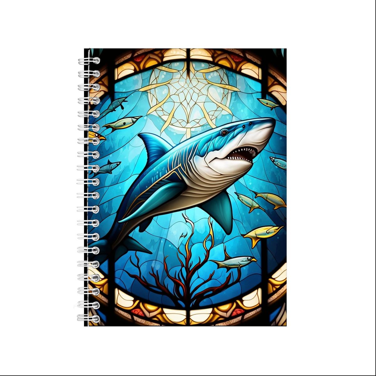 Shark Stained Glass A5 Notepad Gift Idea | Shop Today. Get it Tomorrow ...
