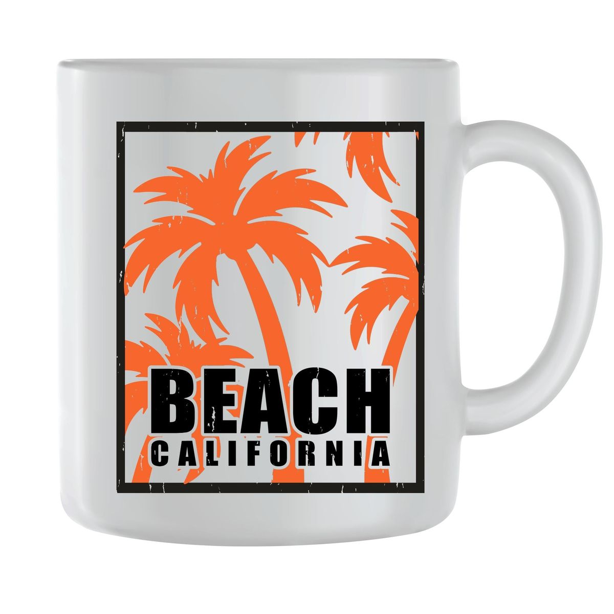 Beach Palm Coffee Mugs for Men Women Trendy Surfing Graphic Cups ...