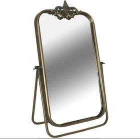 Gold Frame Square Steel Table Top Mirror - 90 cm x 82 cm | Shop Today ...