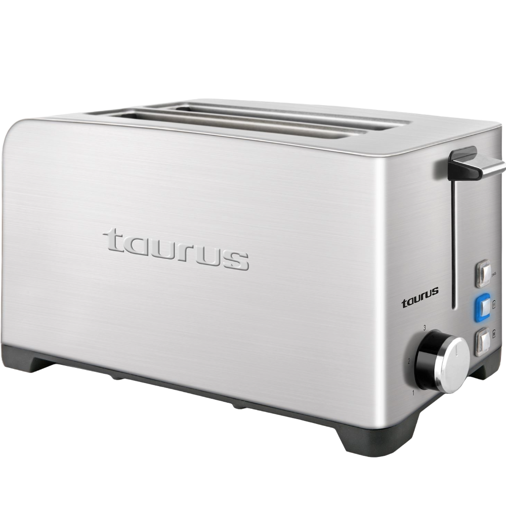 Taurus Toaster 4 Slice Stainless Steel Brushed 5 Heat Settings 1400W ...