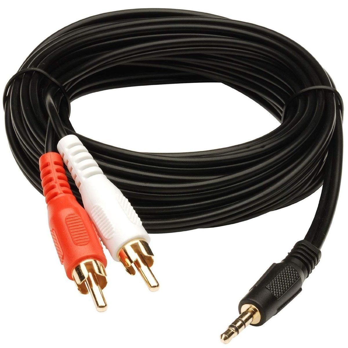 Audio Video AV Cable Aux 3 5mm Male Stereo Mini Jack To 2 RCA Speaker