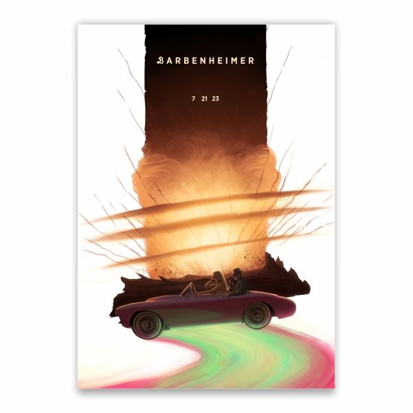 Barbenheimer Car Explosion Poster - A1 | Shop Today. Get it Tomorrow ...