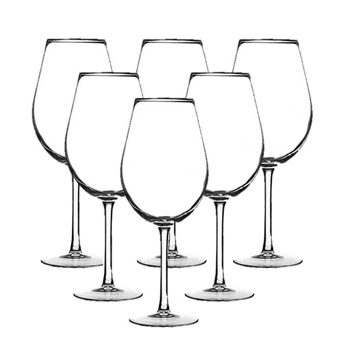 Vicrila Albariza 470ml red wine glass sheer rim tempered | Shop Today ...
