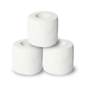 3 Pack White Non Woven Cohesive Tape 4.5m - Self Adhering Elastic Sport ...