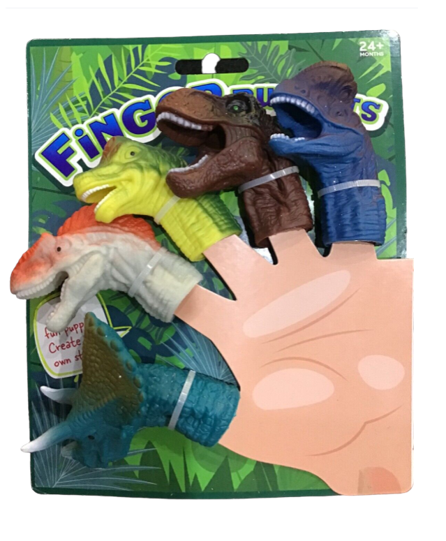 Finger Puppet - Finger-saurus Frenzy Jurassic Journey 5 Dinosaur | Shop ...