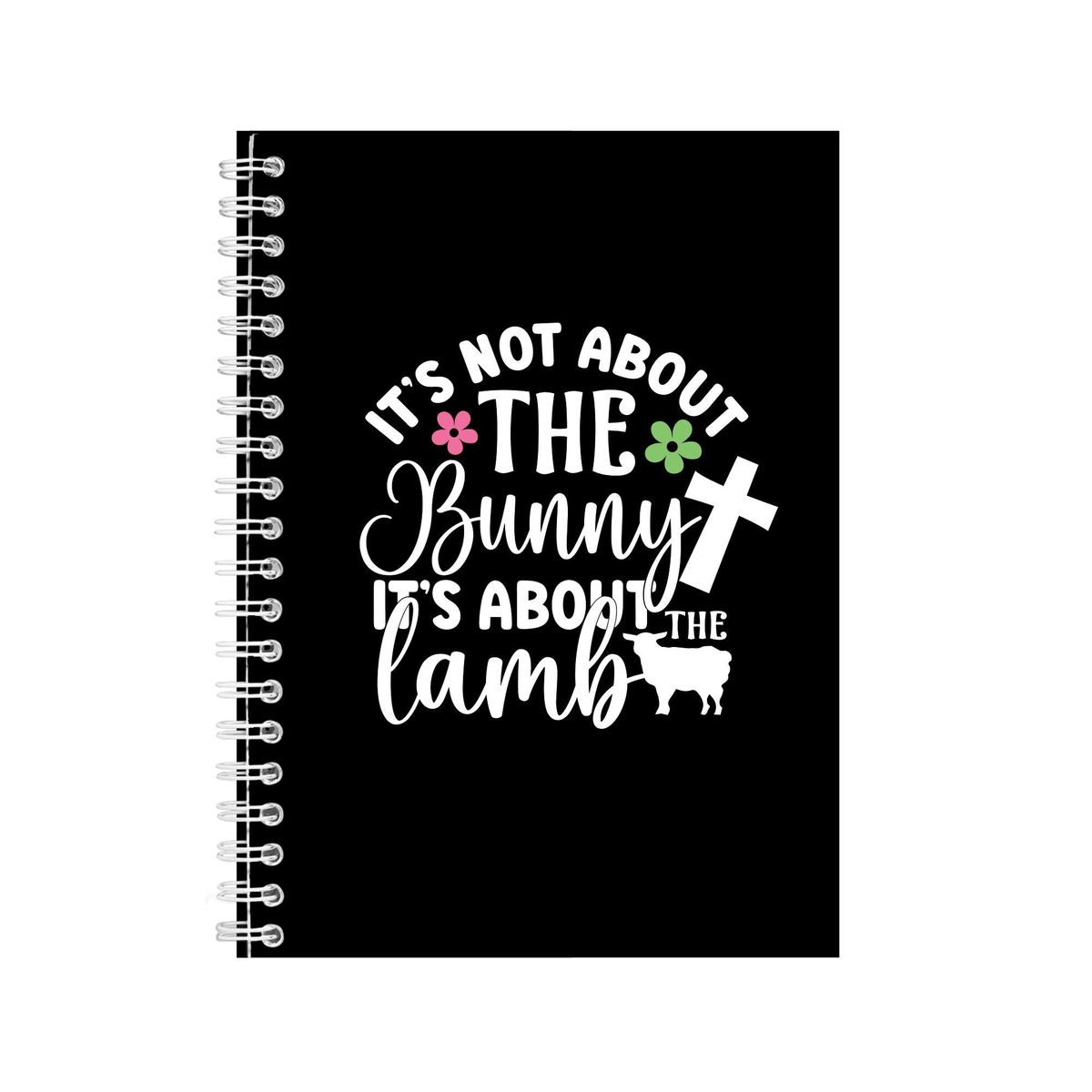 Lamb A5 Notebook Pad for Men Women with Christian Easter Graphic Words ...