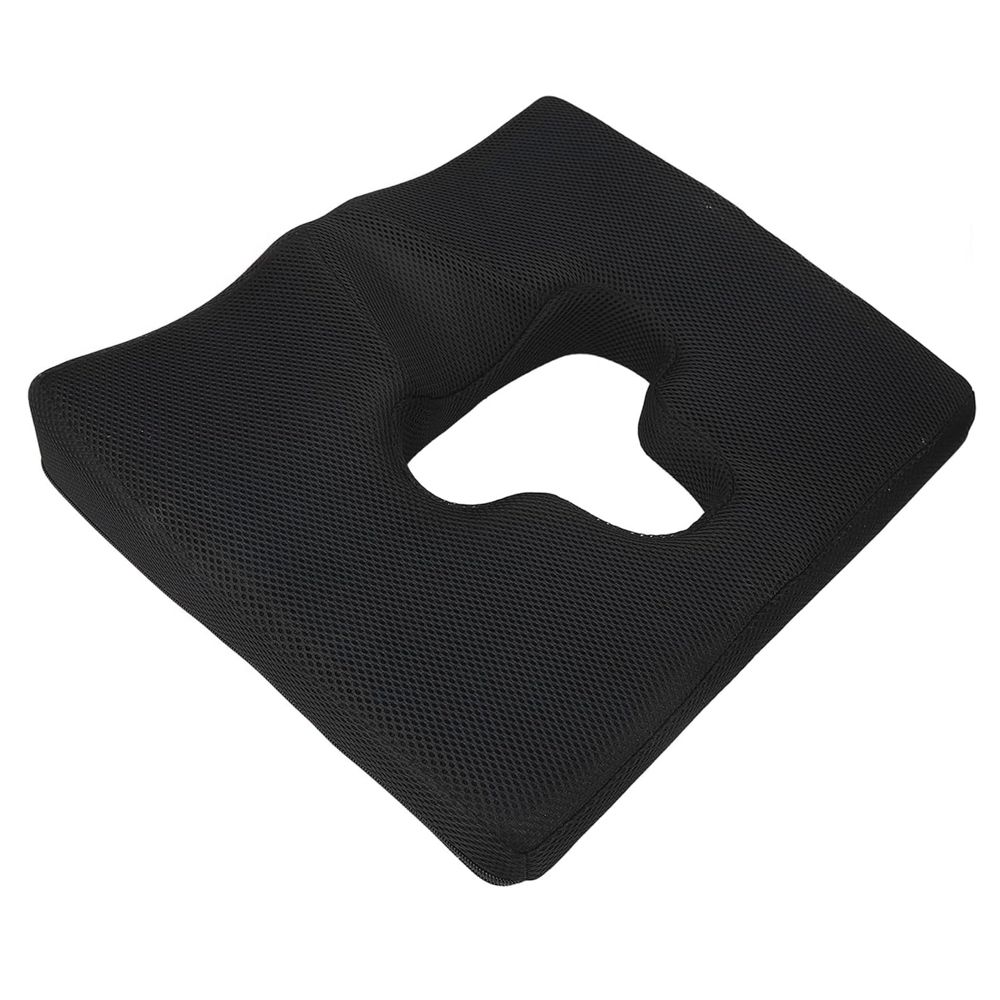 Health Memory Foam Inclined Tail Bone Support Cushion with Cover - 45cm ...
