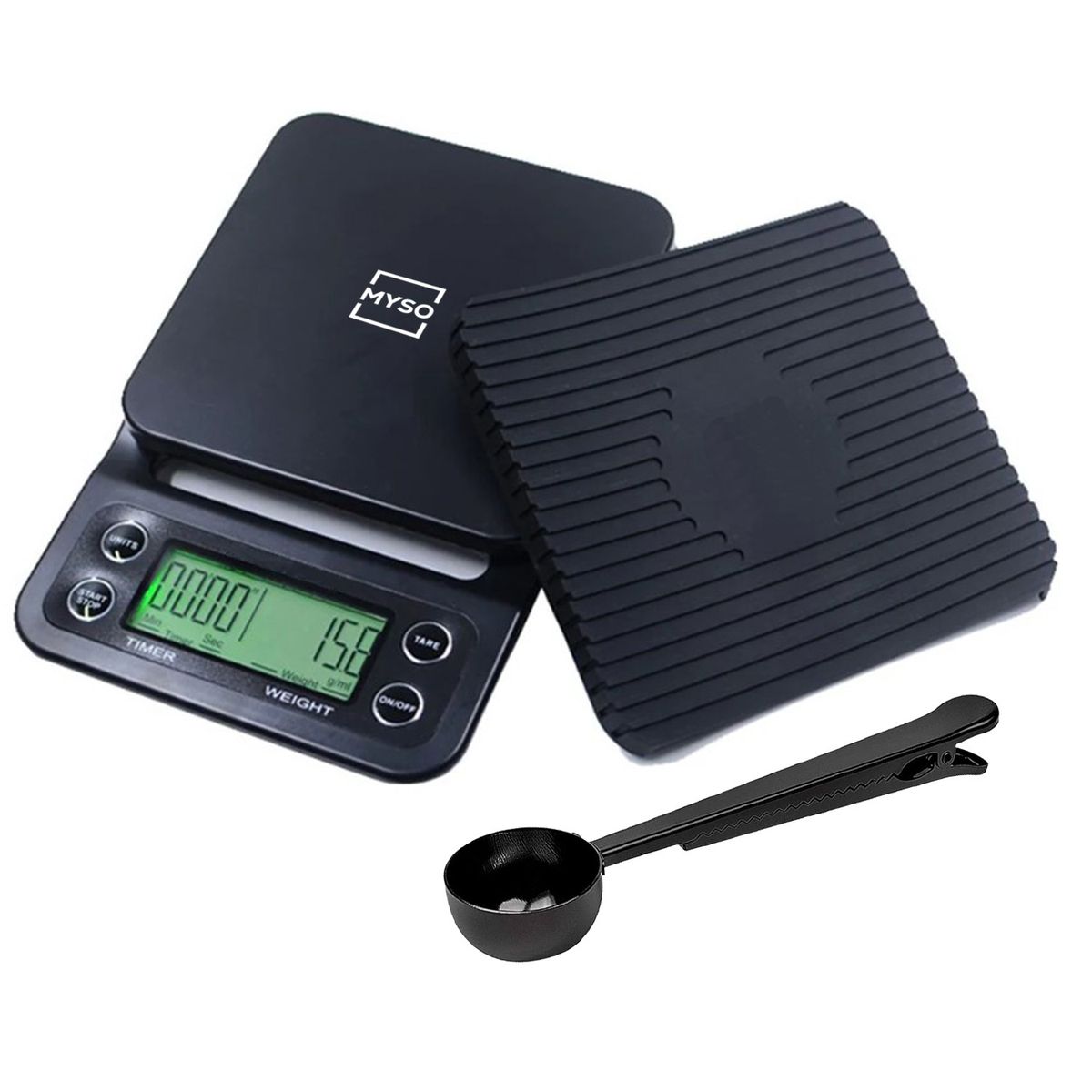 MYSO - High Sensitivity Digital Coffee Scale with Timer and Measuring ...