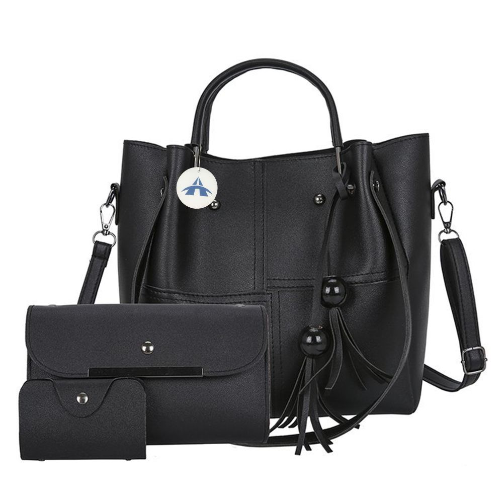 Alanes Women's 3 Pieces/Set Shoulder Bag Crossbody Bag Card Holder ...