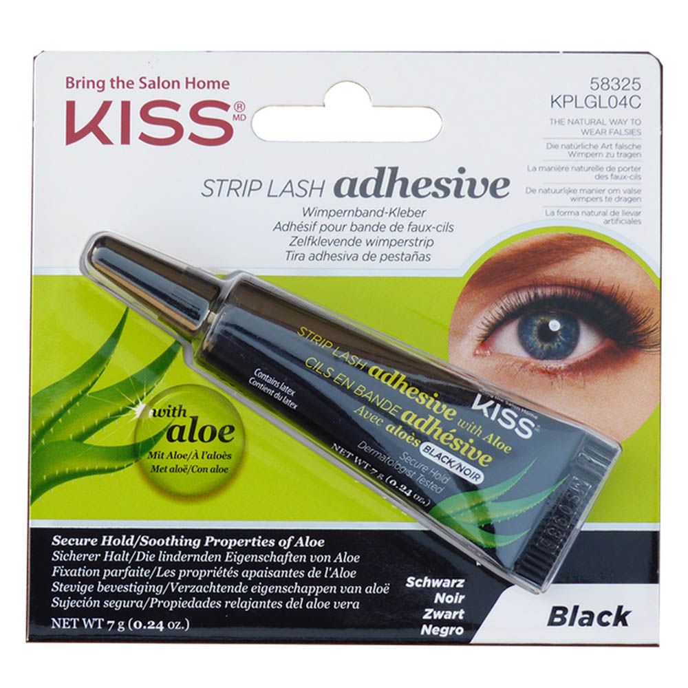 KISS Black Strip Lash Adhesive with Aloe, Dermatologist Tested | Shop ...