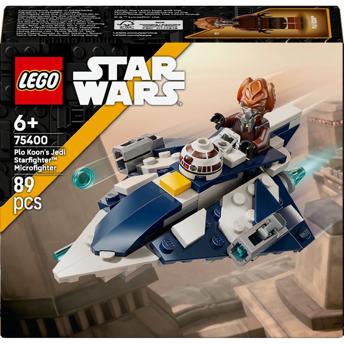 LEGO® Star Wars™ Plo Koon’s Jedi Starfighter™ Microfighter Building Toy ...