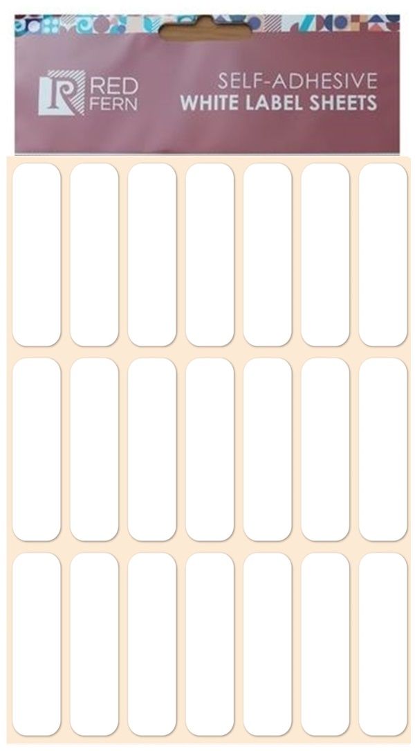 Redfern Rectangular White Label Sheet 45mm X 13mm | Shop Today. Get it ...