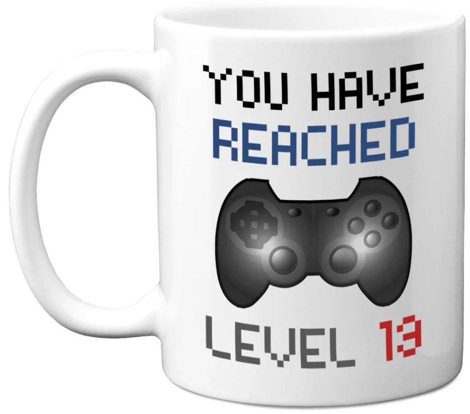 You Have Reached Level 13 Gaming 13th Birthday Teenager Gift Mug | Shop ...