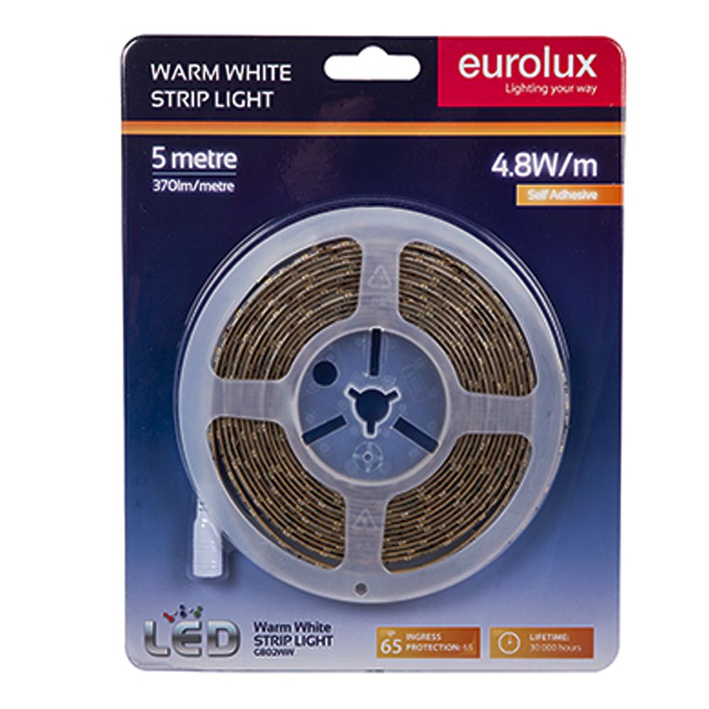 Eurolux LED Strip DIY Kit 5m 4.8W/m WW IP65 | Shop Today. Get it ...