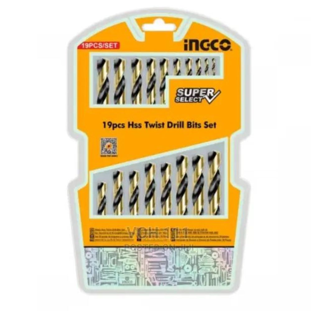 Ingco - 19 Piece HSS Twist Drill Bits Set | Shop Today. Get it Tomorrow ...