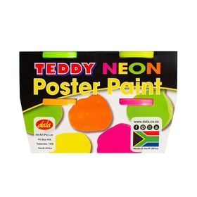 Teddy Neon Poster Paint 4 X 100g | Shop Today. Get it Tomorrow ...