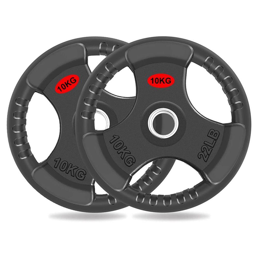 10kg Olympic Weight Plates with Rubber Finish | Shop Today. Get it ...