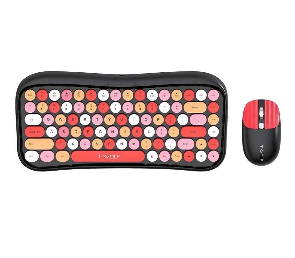 T-WOLF TF660 Funky Keyboard and Mouse Combo | Shop Today. Get it ...
