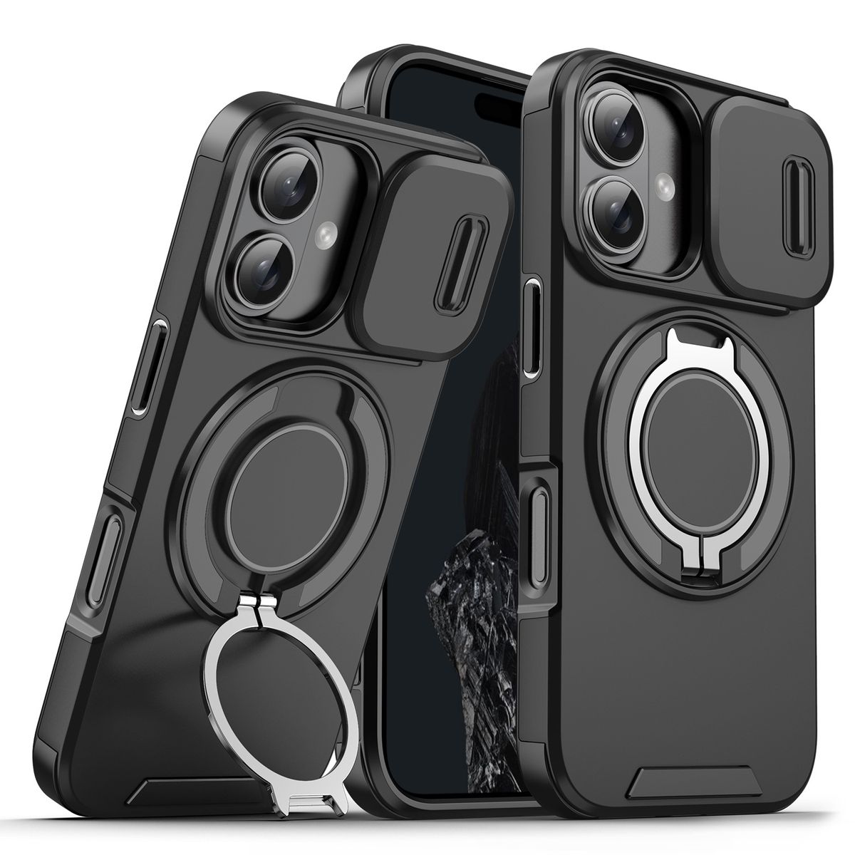 Magnetic Rotate Ring Holder Phone Case Compatible With iPhone 16 | Shop ...