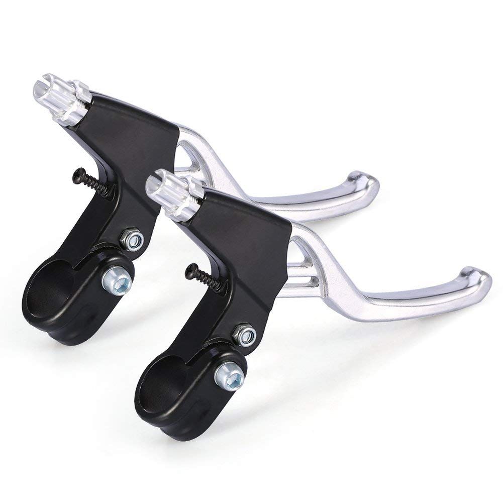2 Pieces Aluminum Alloy Bicycle Brake Levers, Folding Mountain Bike ...