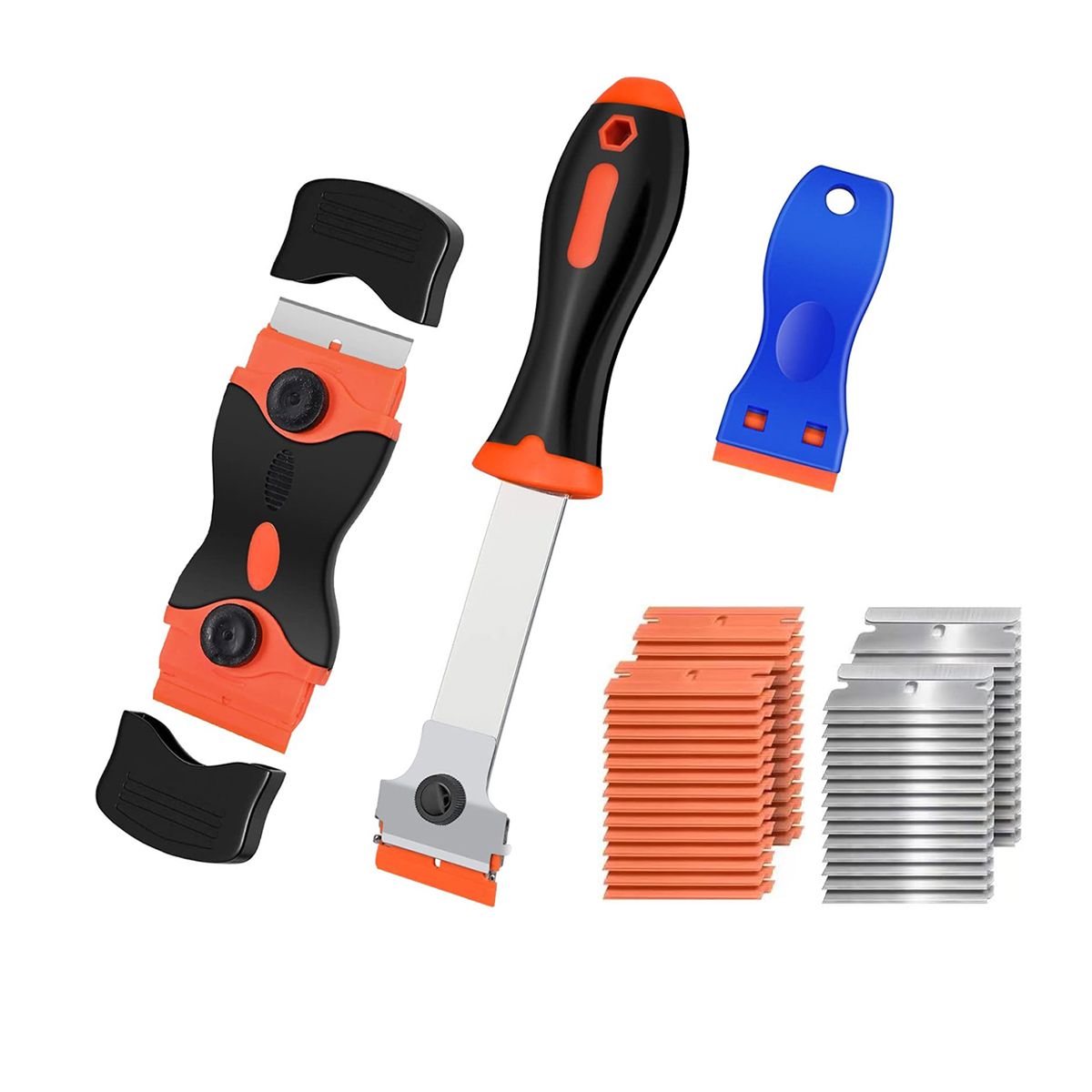 3Piece Razor Blade Scraper Set with Blades Cleaning Scraper to Remove ...
