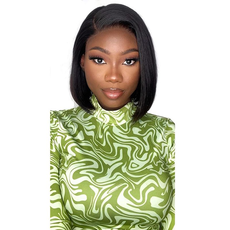 VSP 8 Inch Bob Glueless Wig Brazilian Frontal Wig Human Hair with 13x4 ...