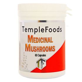 Temple Foods Medicinal Mushrooms 60. Immune Booster, Anti-inflammatory ...