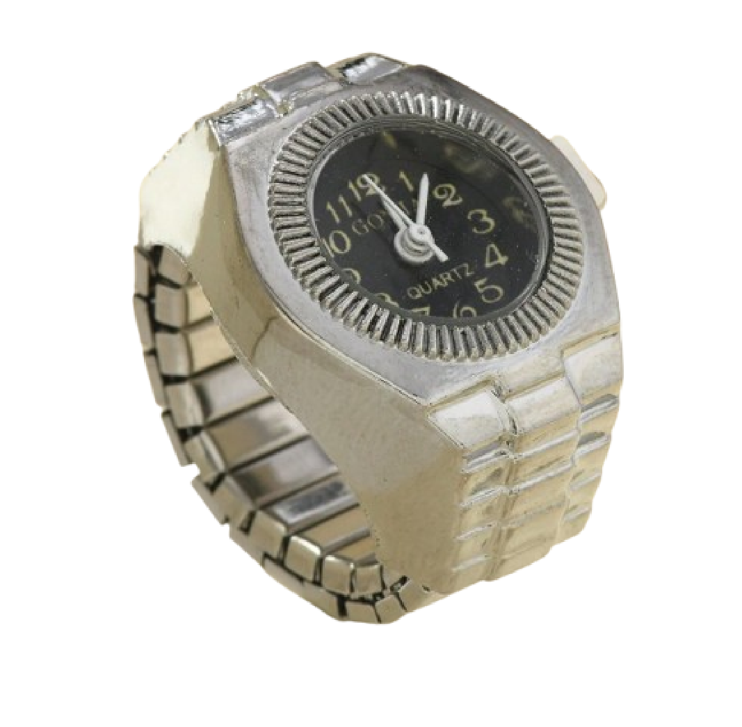 Time Ring - Watch Ring Quartz Analoge- Finger Ring | Shop Today. Get it ...