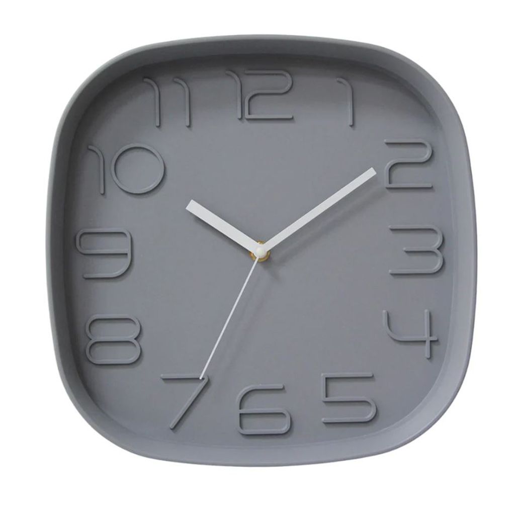 Grey Square Wall Clock | Shop Today. Get it Tomorrow! | takealot.com