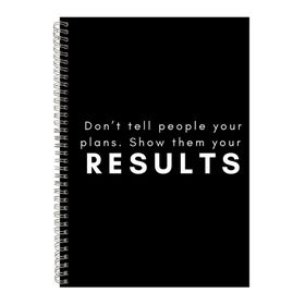 Results A4 Notebook Spiral and Lined Motivational Saying Graphic ...