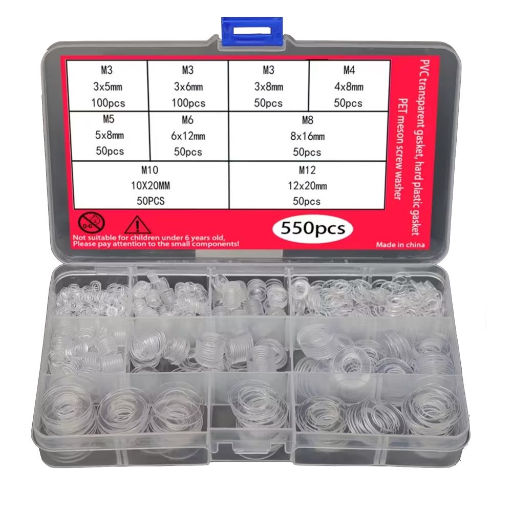 Tool 550-piece Insulation Flat Soft Hard Plastic PVC Seal Washers ...