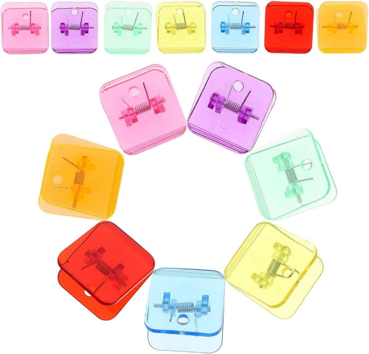 14Pcs Portable Plastic Clips Document Sorting Clamps Office Accessory ...