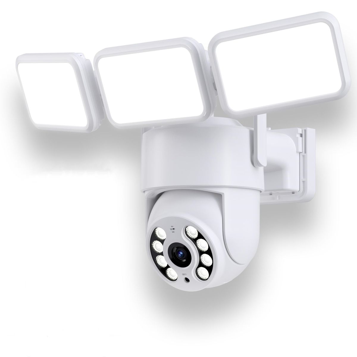 2K 3MP WiFi Outdoor Security Camera with 2000LM Flood Light Alexa ...