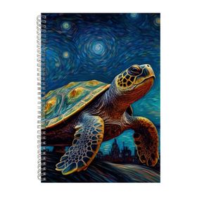TURTLE Starry Night Notebook Art Gift Idea A4 NotePad 118 | Shop Today ...