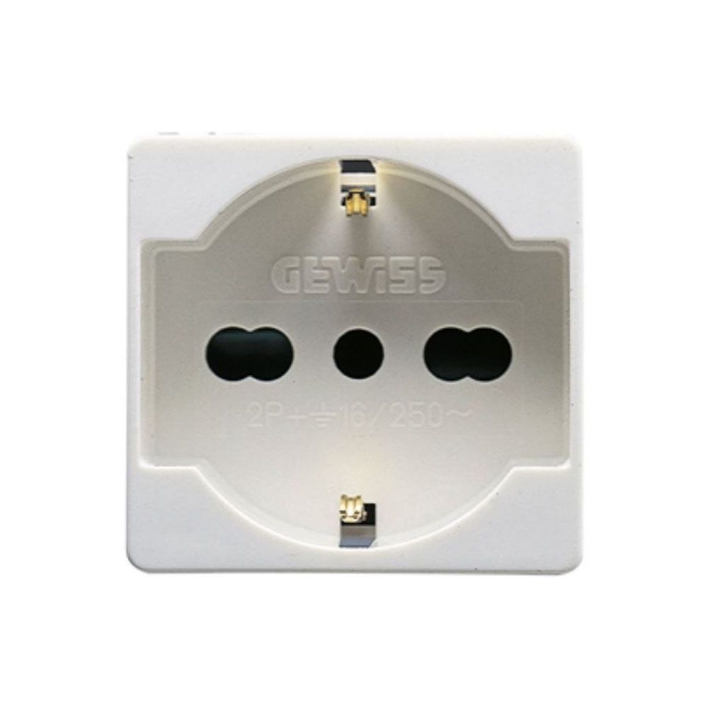 Gewiss - 16A 2P+E Dual Italian/German UNEL Socket Outlet | Shop Today ...