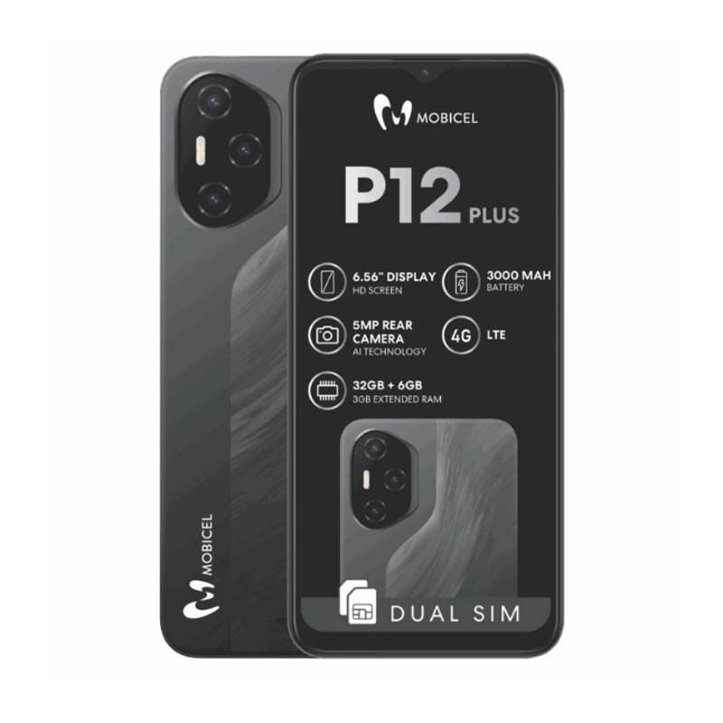 Mobicel P12 Plus 4G Dual Sim 32GB Vodacom Network Locked - Grey | Shop ...