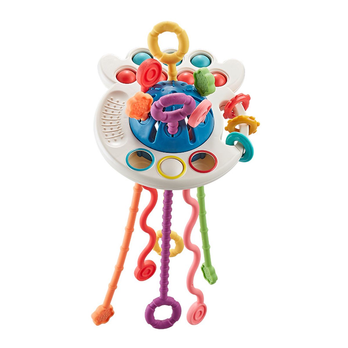 Early Education Pull String Toy Baby Sensory Toy with Bubble Fidget ...