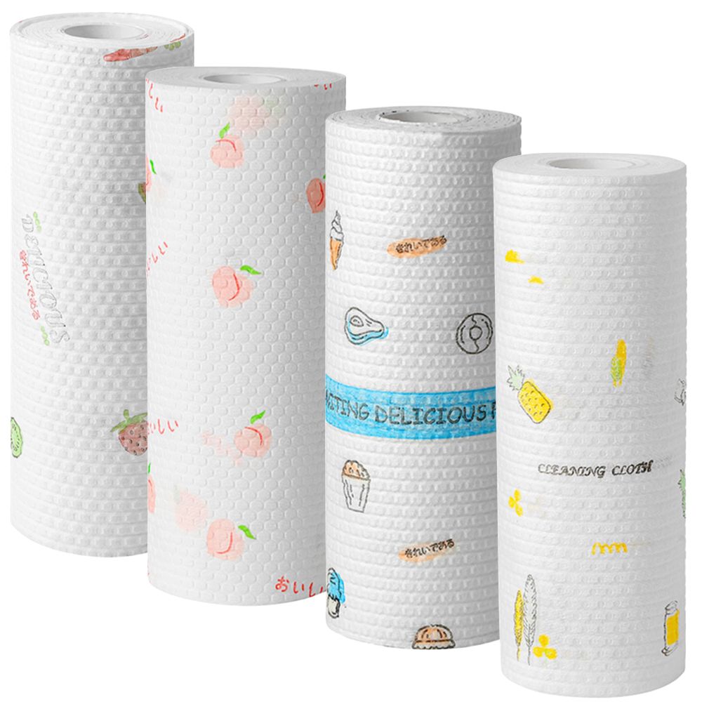 Kitchen Organic Super Absorbent Disposable Tear Off Dish Cloth Roll 4 ... Kitchen Organic Super Absorbent Disposable Tear Off Dish Cloth Roll 4 ...