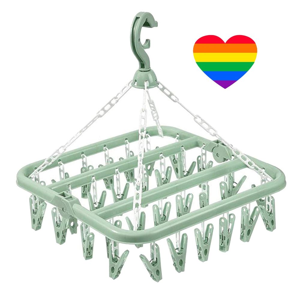 Home Foldable Underwear & Socks Dryer Hanger with Heart Sticker | Shop ...