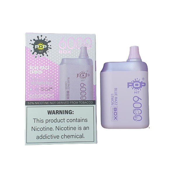 Pop Hit 6000 Puff Disposable Vape - Blue Razz Lemon | Shop Today. Get ...
